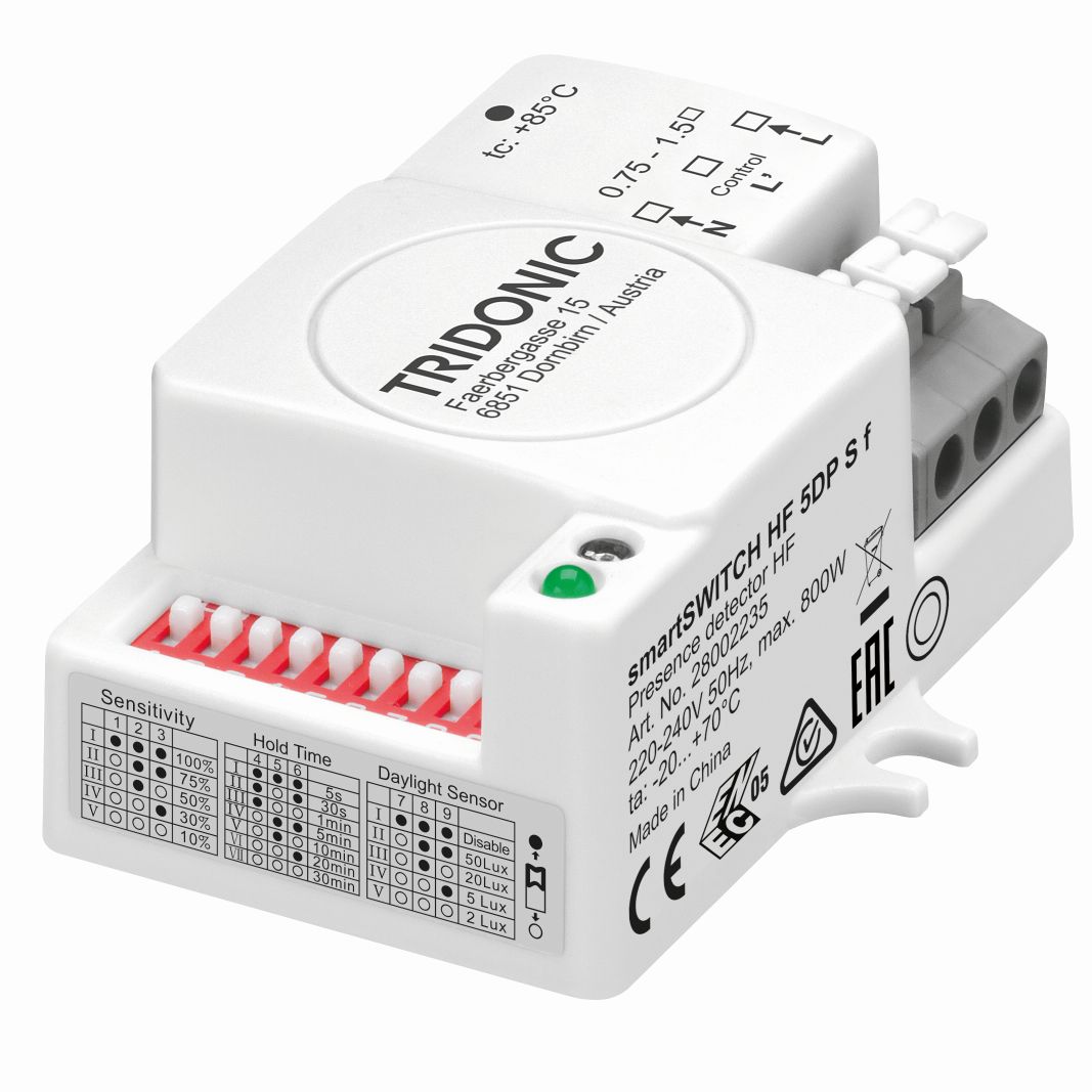 Tridonic: Kompakte Schaltsensoren erfassen Präsenz und Umgebungslicht ...