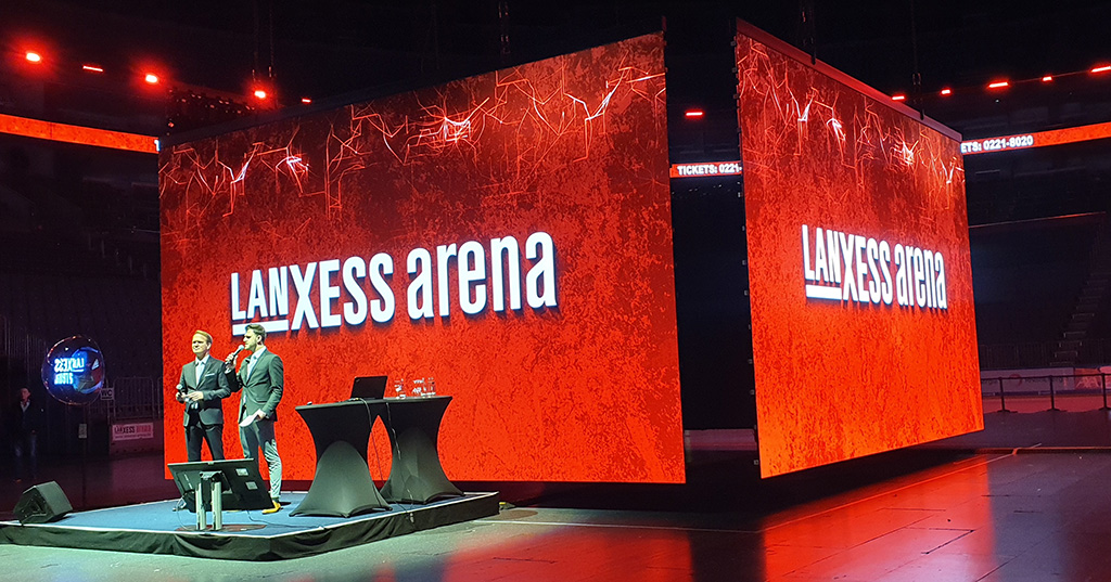 Neue LED-Installationen von Expromo in der Kölner Lanxess Arena ...