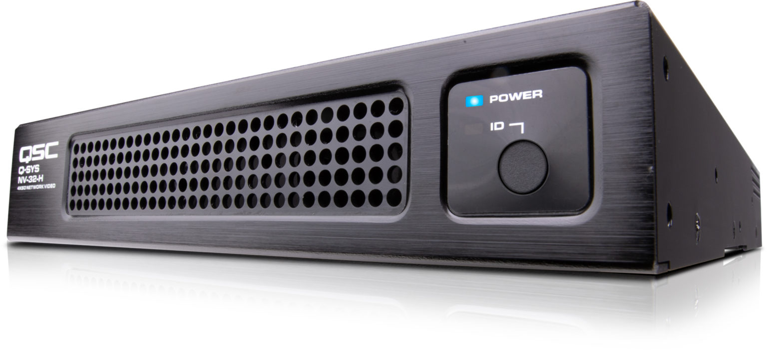QSC erweitert den NV-32-H Netzwerk-Video-Endpunkt um Q-SYS ...