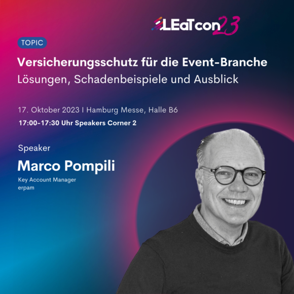 Versicherungsschutz in der Eventbranche: Marco Pompili von erpam klärt ...
